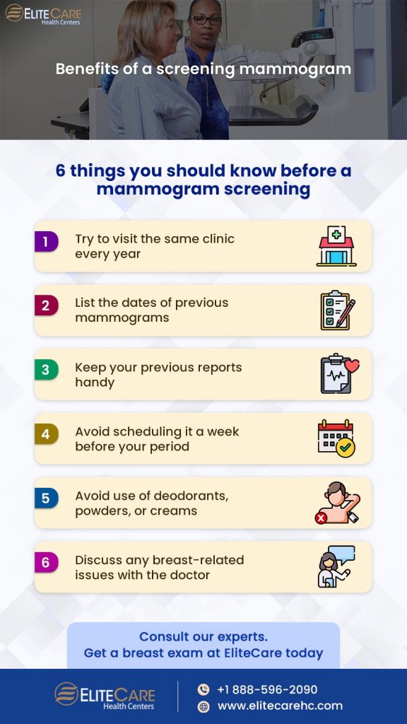 Benefits of a screening mammogram